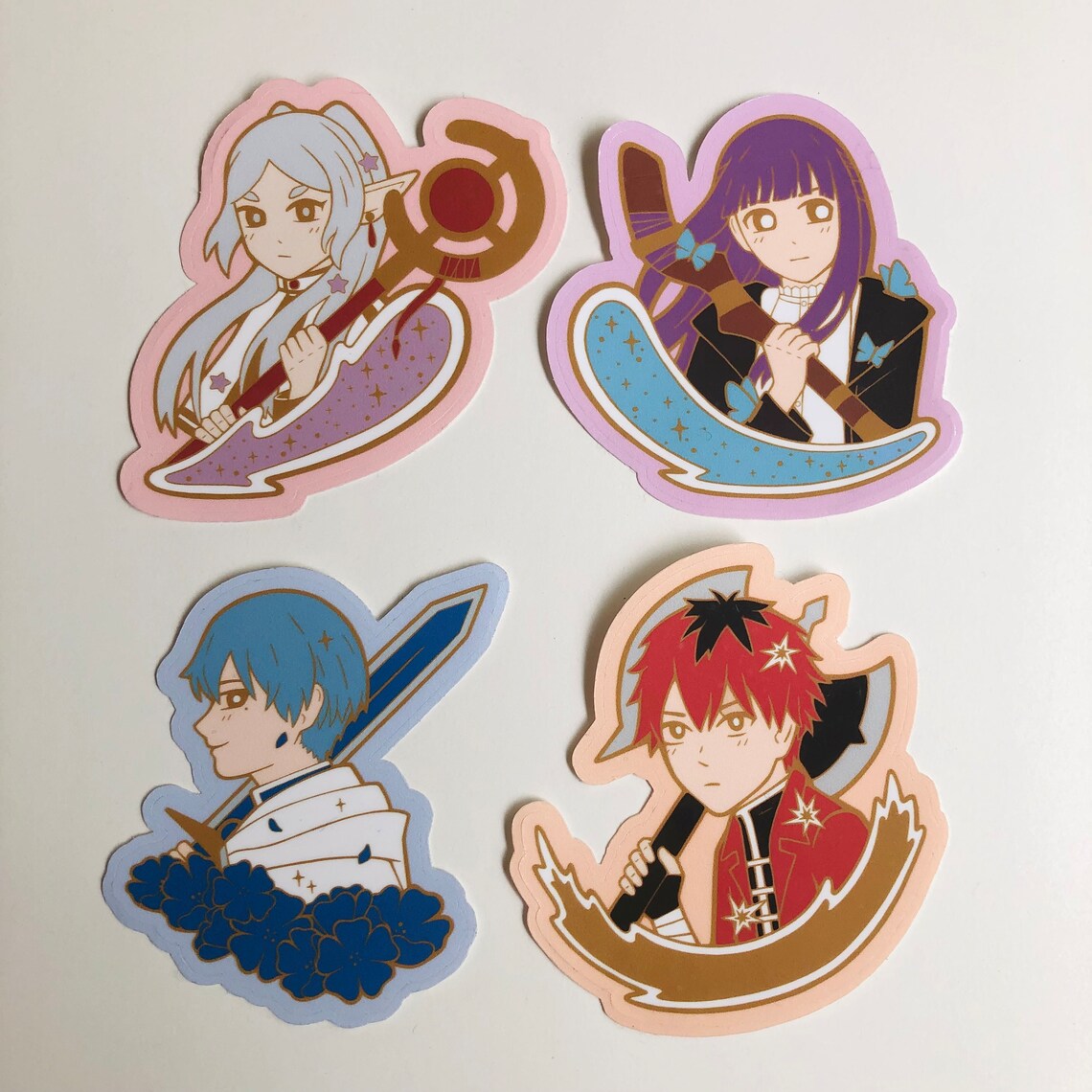 Elf Mage Frieren Beyond Journey's End Hard Enamel Pins Anime Mage Pins ...