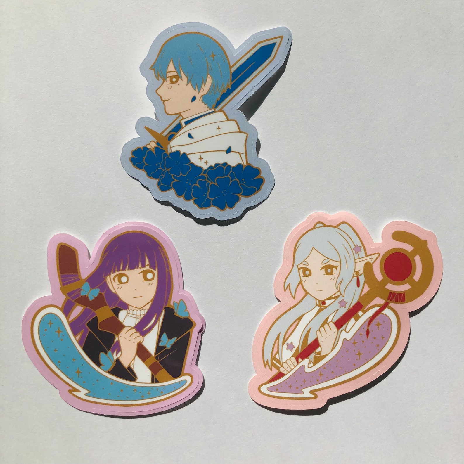 Elf Mage Frieren Beyond Journey's End Hard Enamel Pins Anime Mage Pins ...