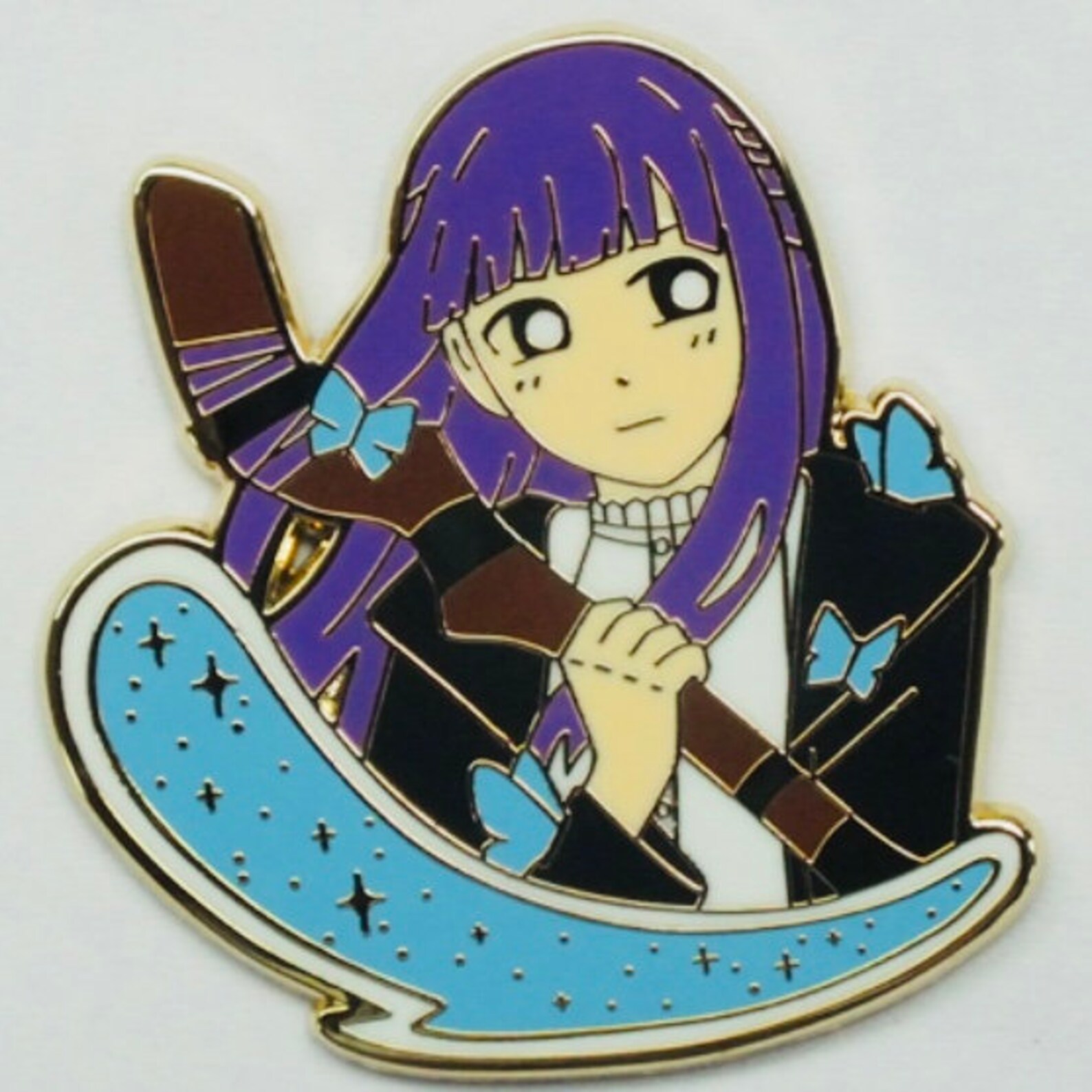 Elf Mage Frieren Beyond Journey's End Hard Enamel Pins Anime Mage Pins ...