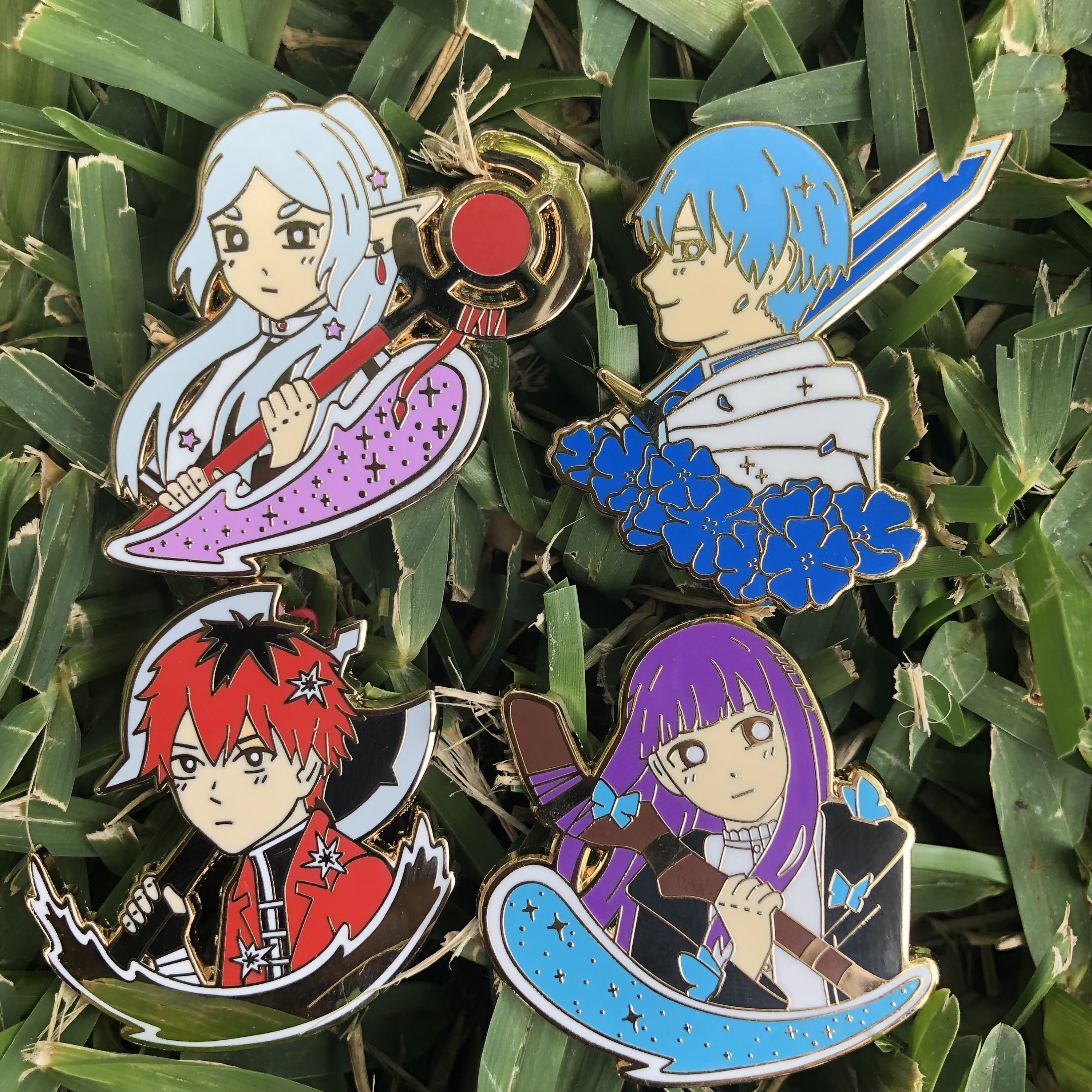 Elf Mage Frieren Beyond Journey's End Hard Enamel Pins Anime Mage Pins ...