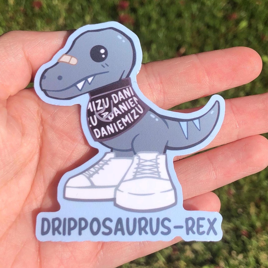 Dripposaurus Rex Dinosaur Sticker T-rex Cute Meme Dinosaur ...