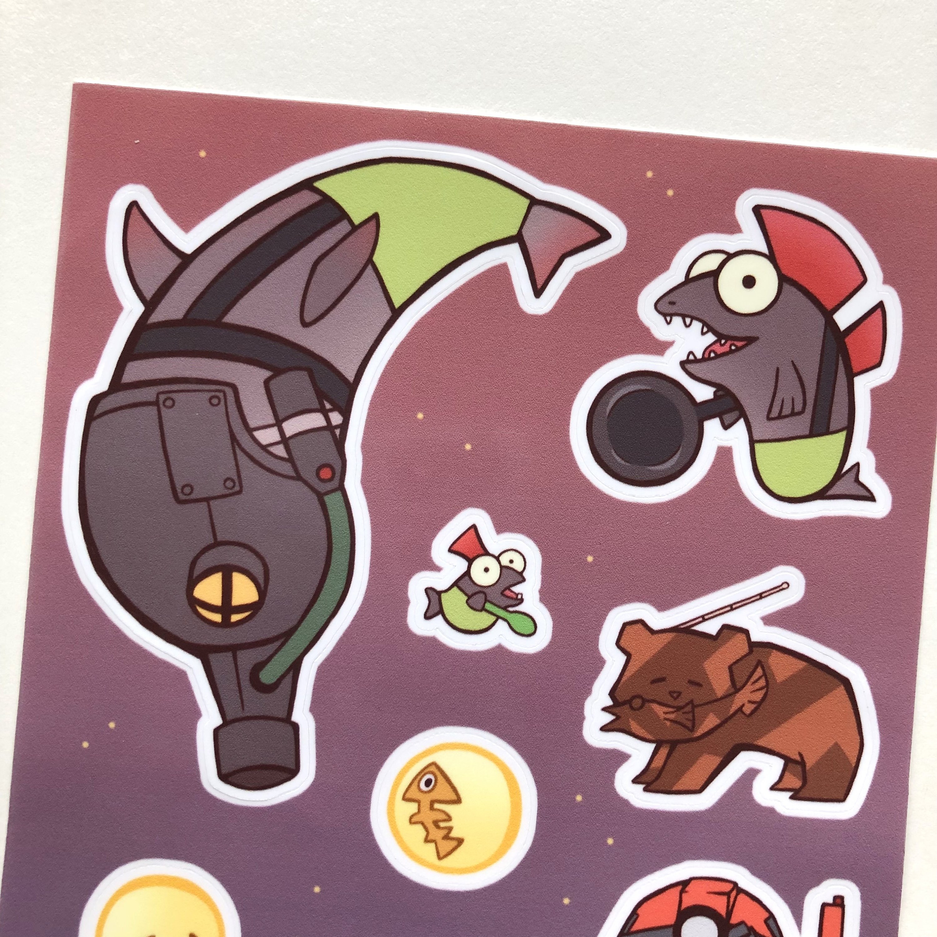 Splatoon 3 Salmon Run Sticker Sheet - Etsy