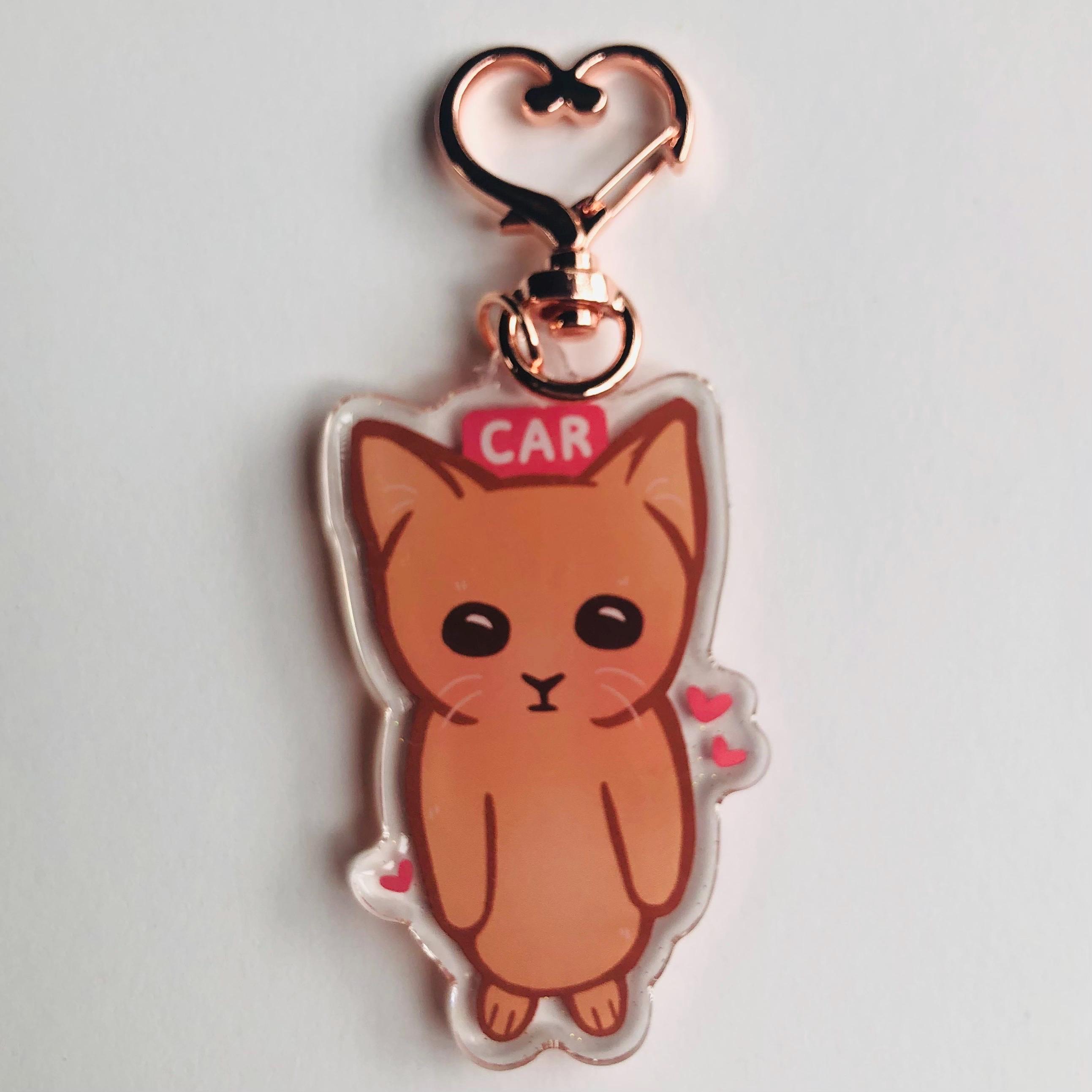 Cat Car Meme Keychain Cat Cute Keychain Funny Inside Joke Car Cat ...