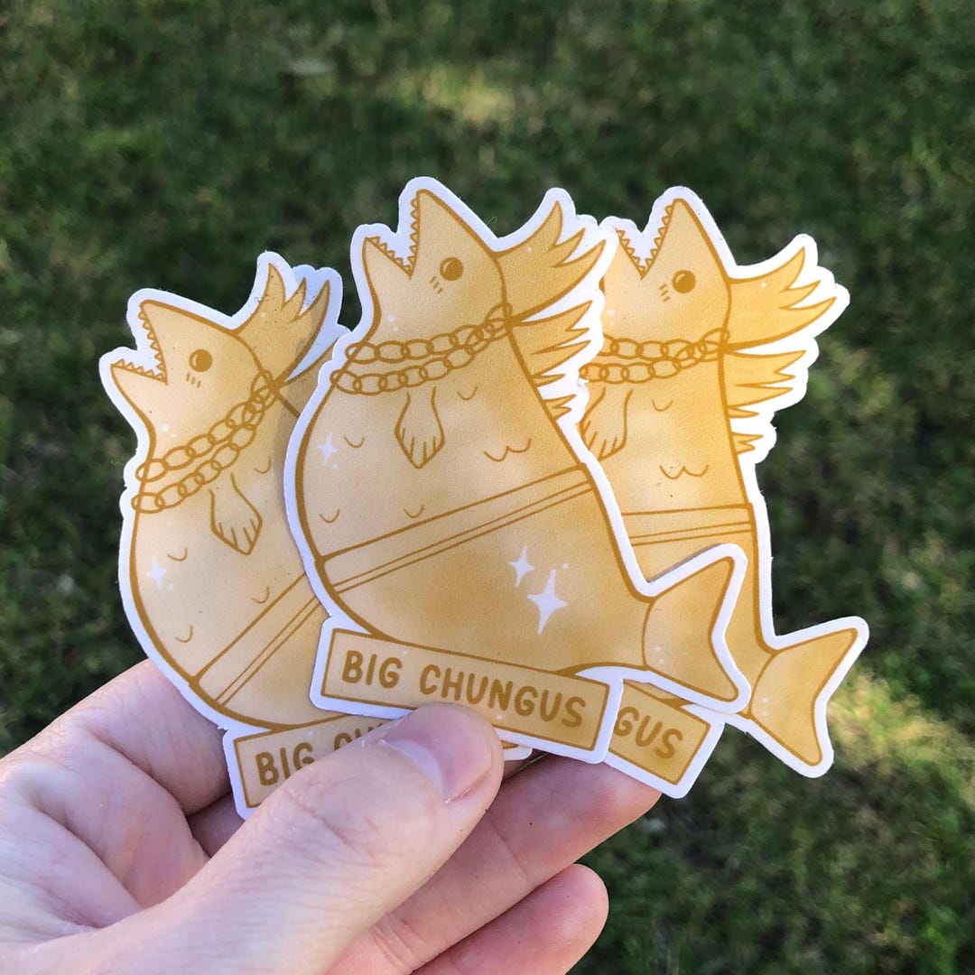 Big Chungus Trophy Salmon Run Cohozuna Splatoon Sticker Cohozuna Trophy ...