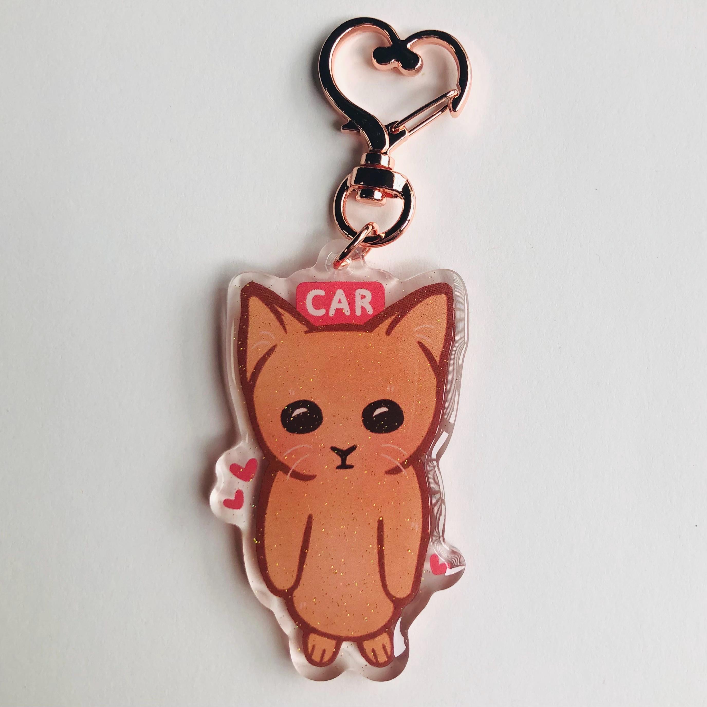 Cat Car Meme Keychain Cat Cute Keychain Funny Inside Joke Car Cat ...
