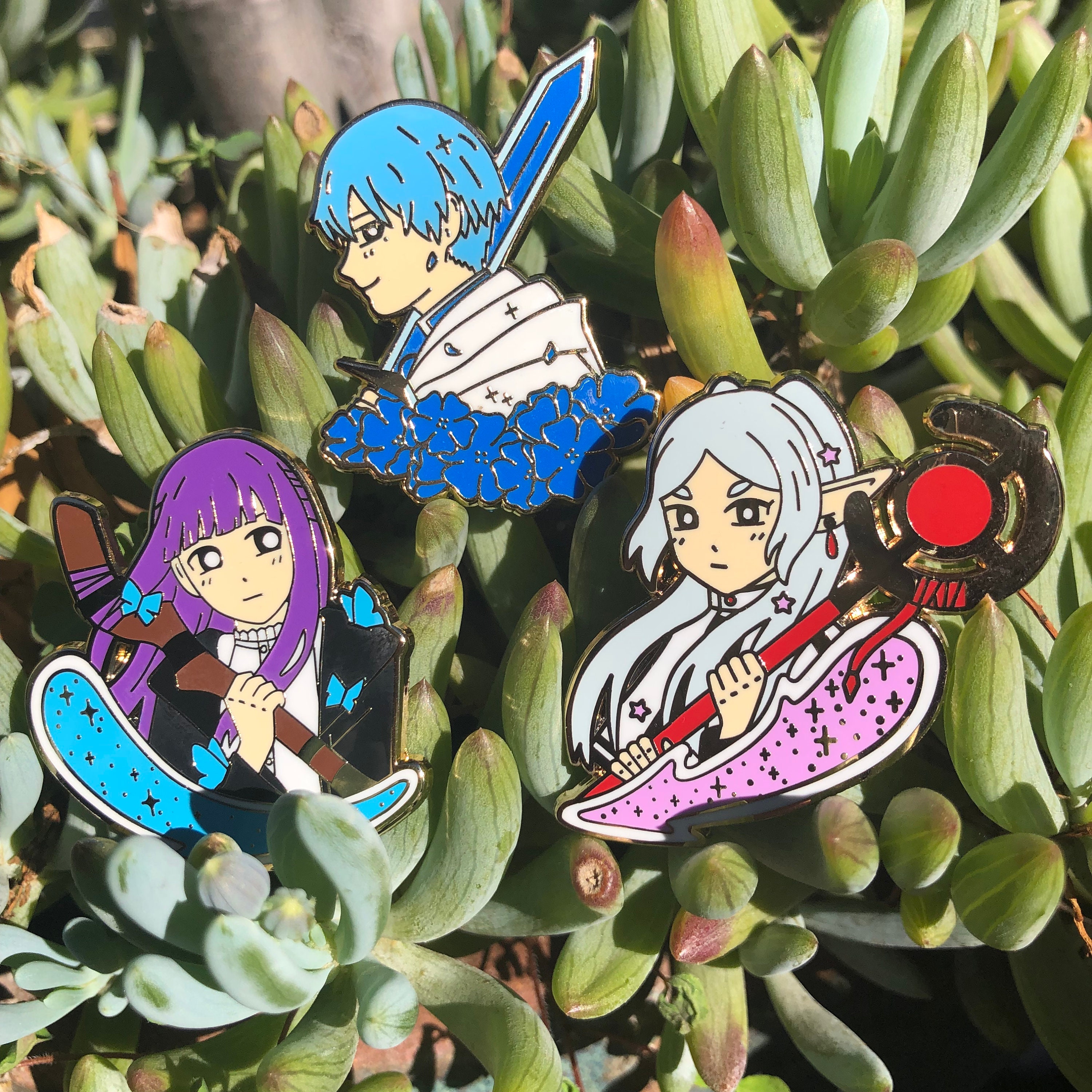 Elf Mage Frieren Beyond Journey's End Hard Enamel Pins Anime Mage Pins ...