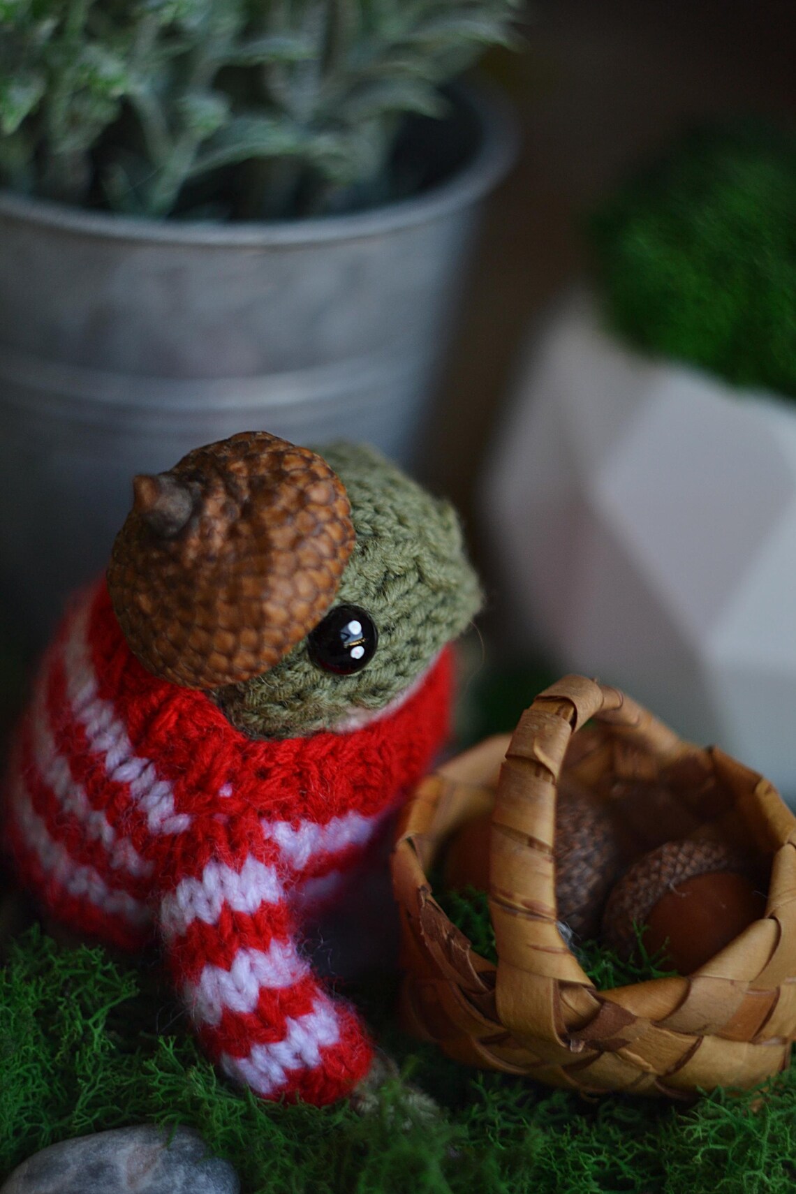 Knitted Frog " Mr. Angus " With Sweater Frog Toy Embroider Doll Froggy ...