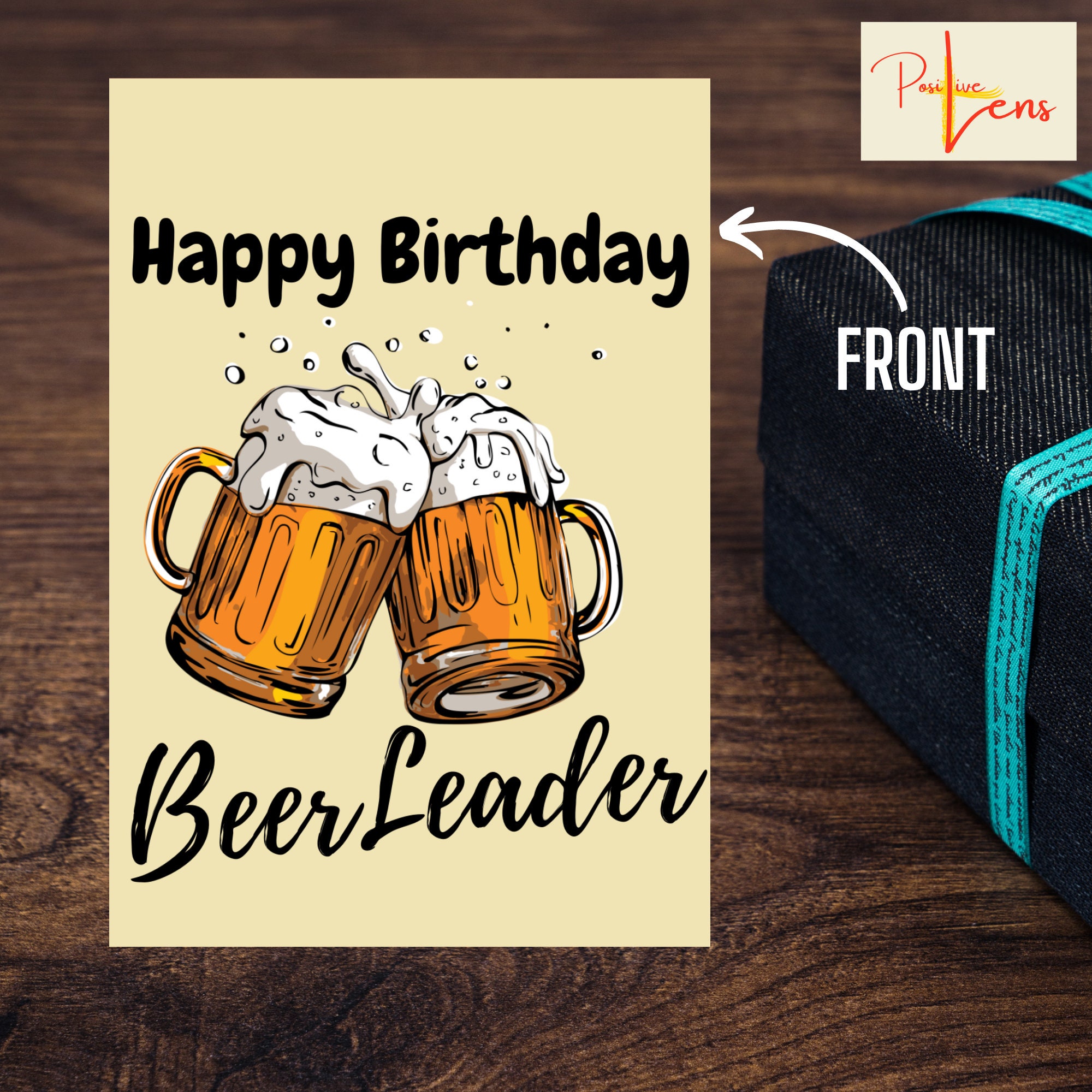 Printable Birthday Cards Happy Birthday Beer Leader Card - Etsy