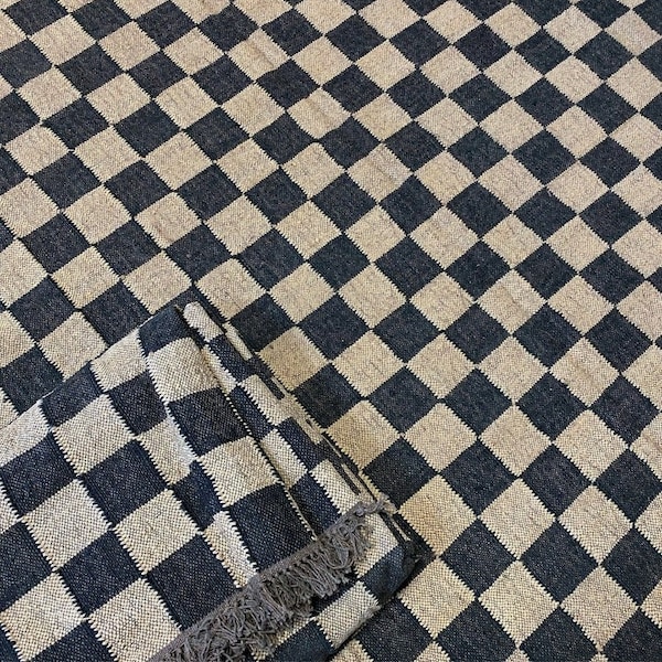 Checkered Rug - Etsy