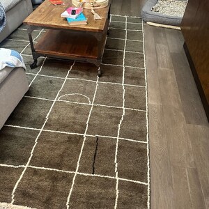 Green Grid Checkered Rug Handmade Home Decor Area Runner - Etsy