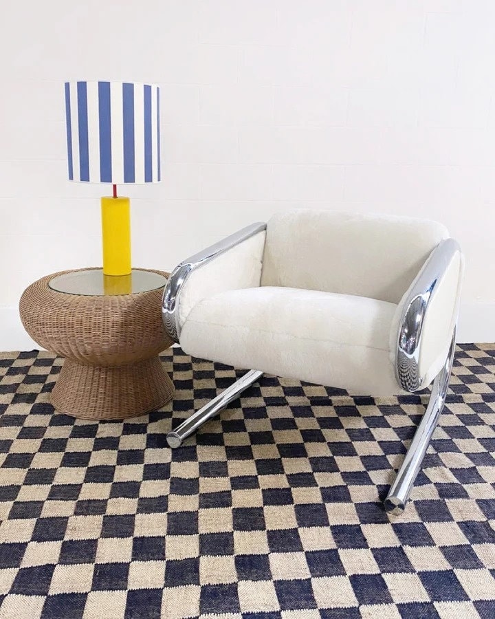 Handmade Checker Rug Jute Kilim Checkerboard Rug Home Decor - Etsy