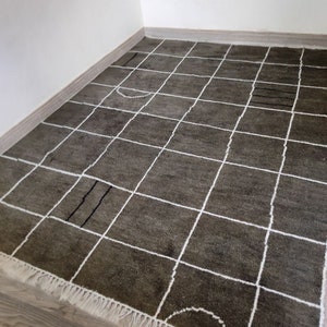 Green Grid Checkered Rug Handmade Home Decor Area Runner - Etsy