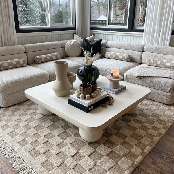 Checkered Rug - Etsy