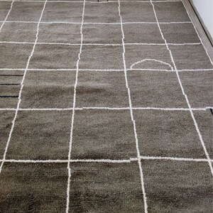 Green Grid Checkered Rug Handmade Home Decor Area Runner - Etsy