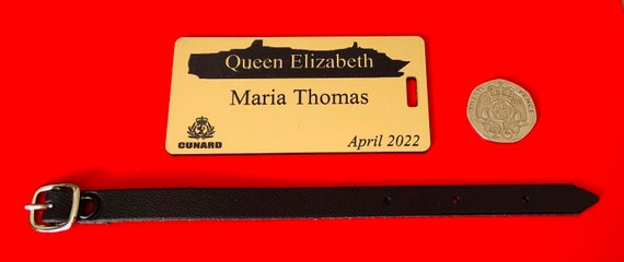 Queen Elizabeth Cunard Cruise Ship Luggage Tag | Etsy