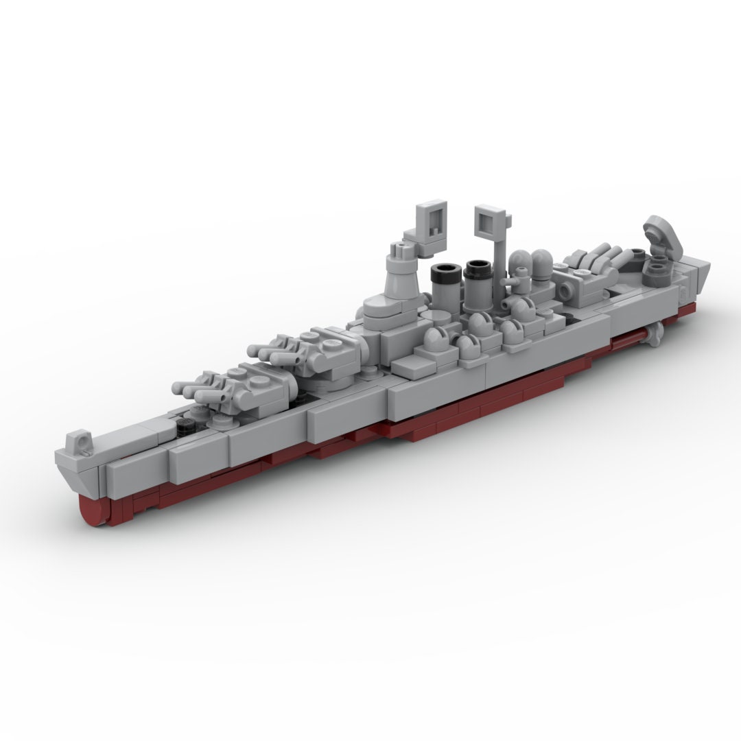 LEGO USS North Carolina Battleship MOC Building Instructions - Etsy