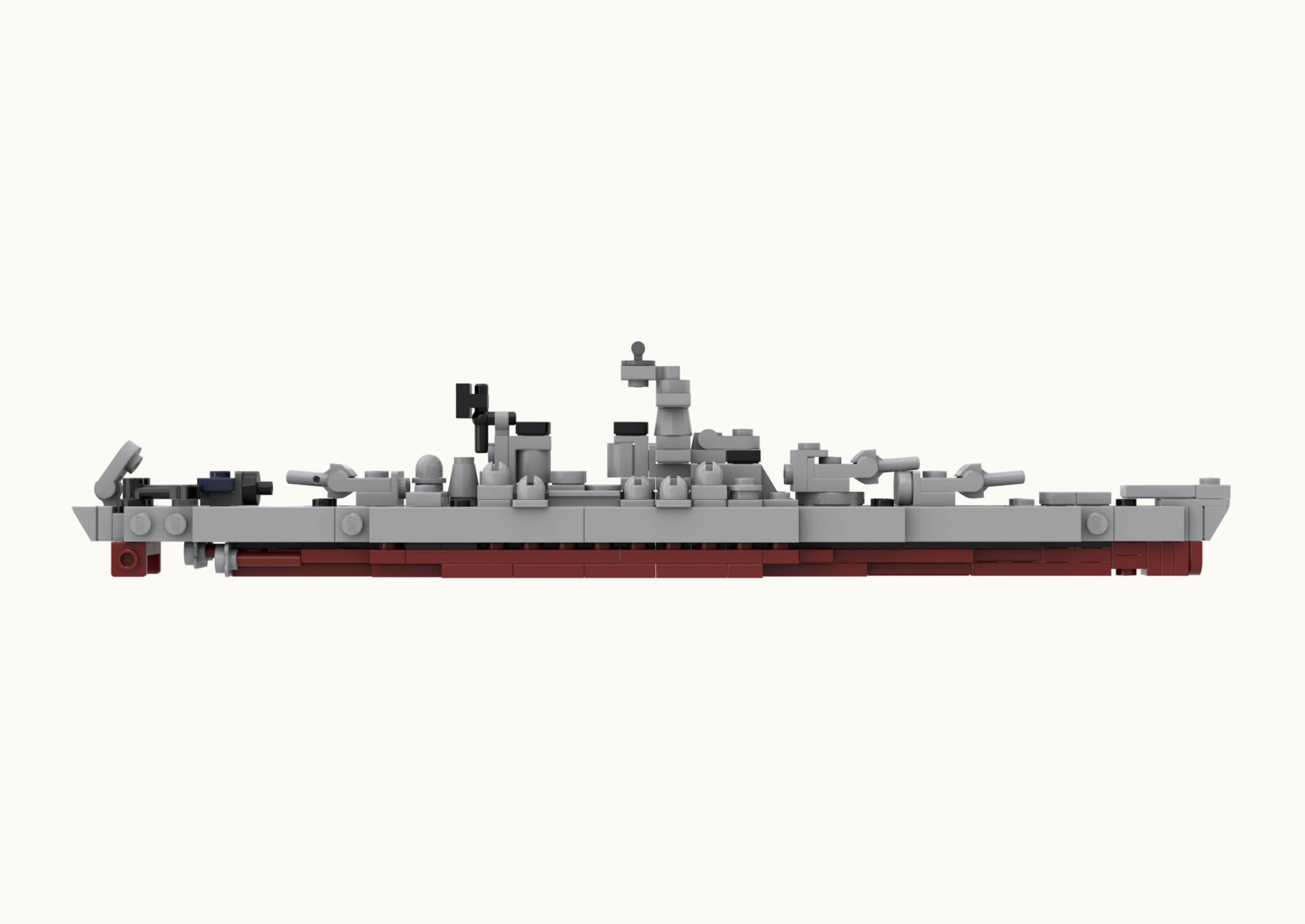 LEGO USS Missouri Battleship MOC - Building Instructions - Etsy