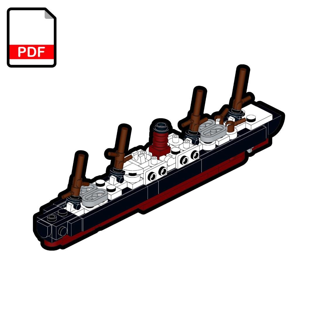 LEGO RMS Carpathia Passenger Steamship MOC - Digital Building ...