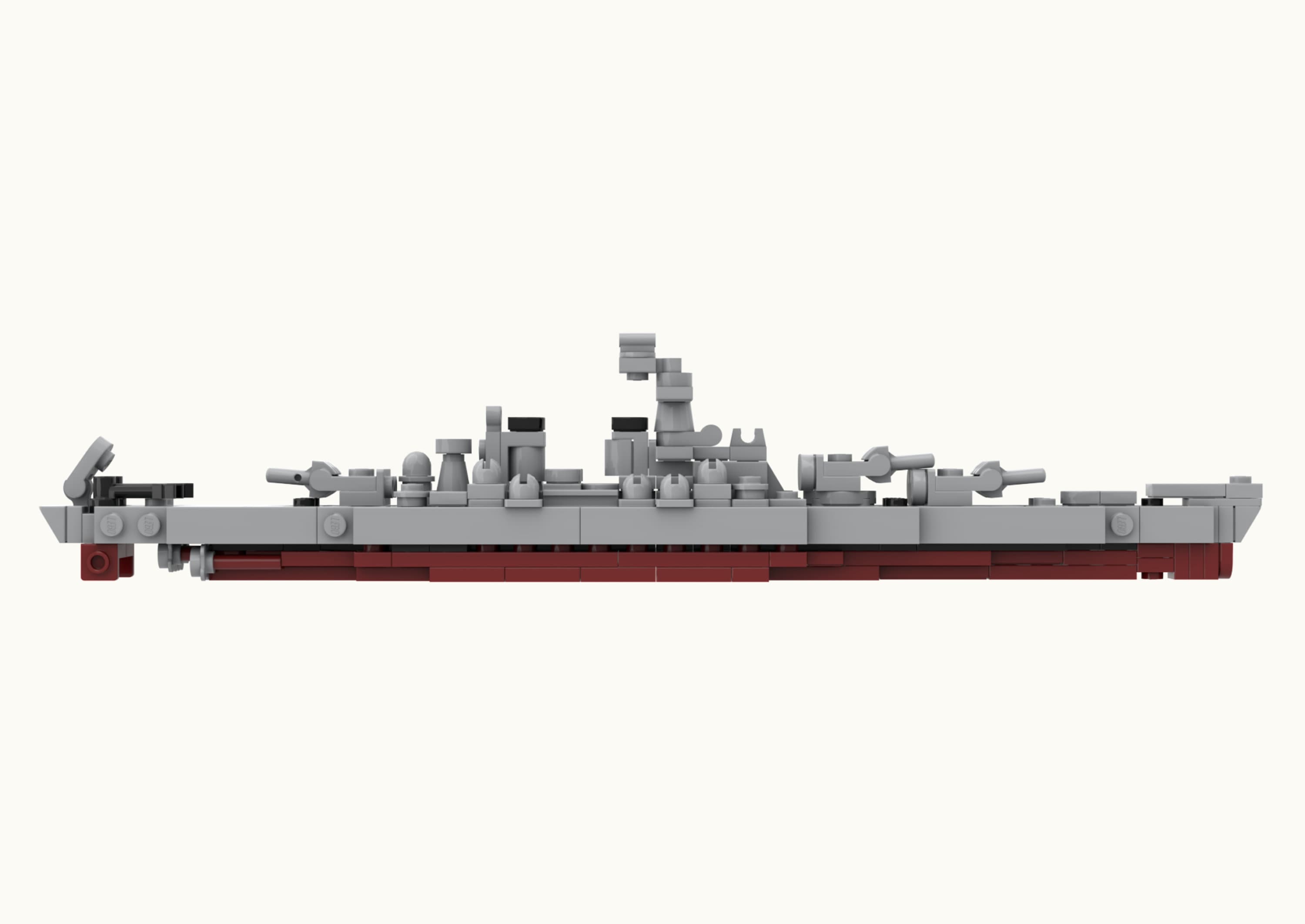 LEGO USS Iowa Battleship MOC Building Instructions - Etsy Canada