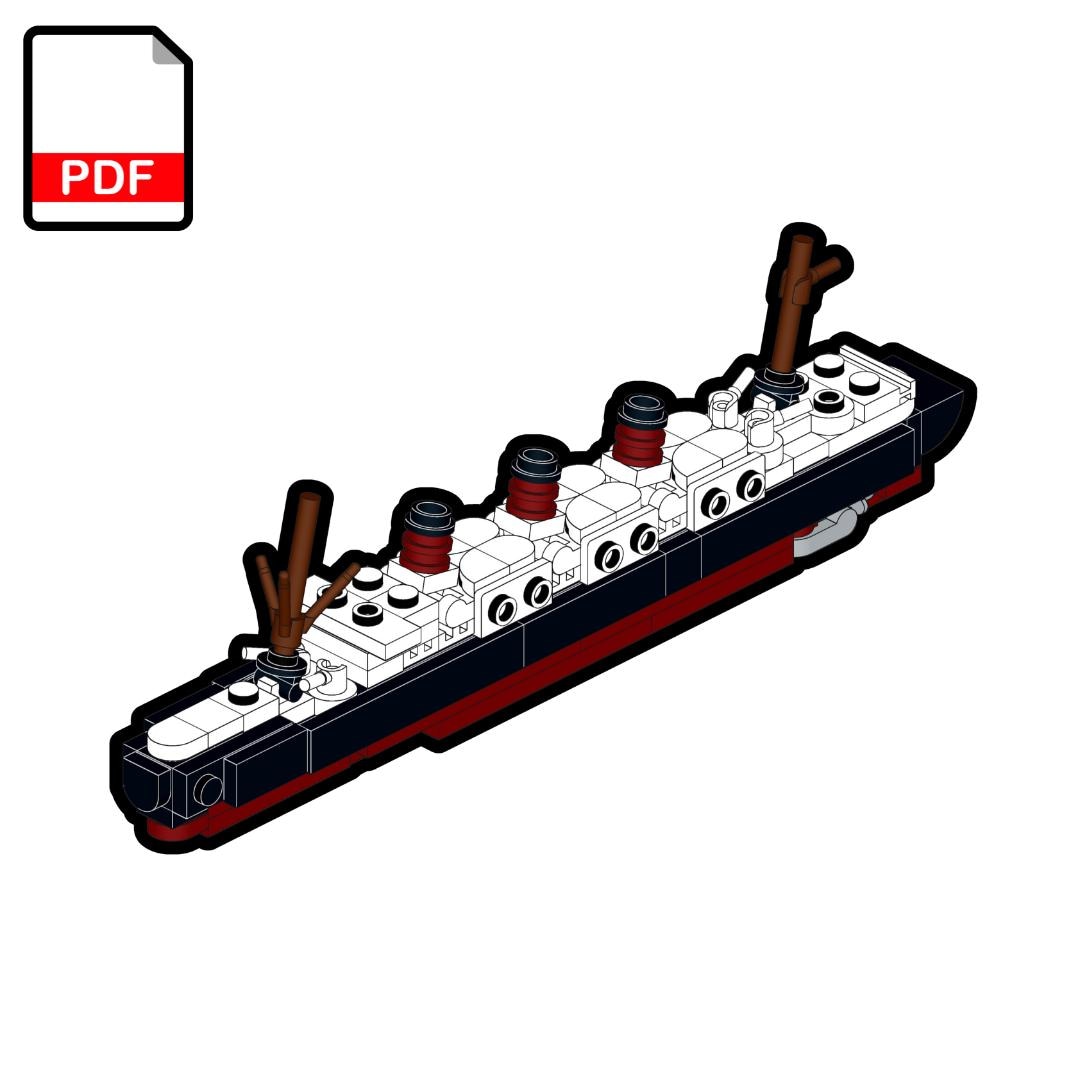 LEGO SS Ile De France Ocean Liner MOC - Digital Building Instructions ...