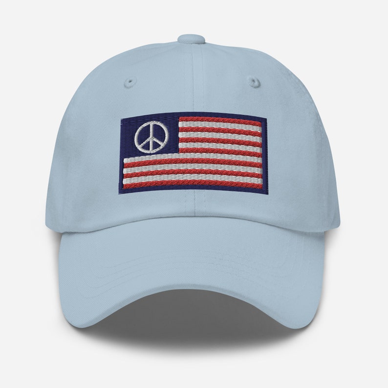 USA Peace Sign Flag Hat, USA Lovers, USA Peace Cap, Mens Hat, Womens ...