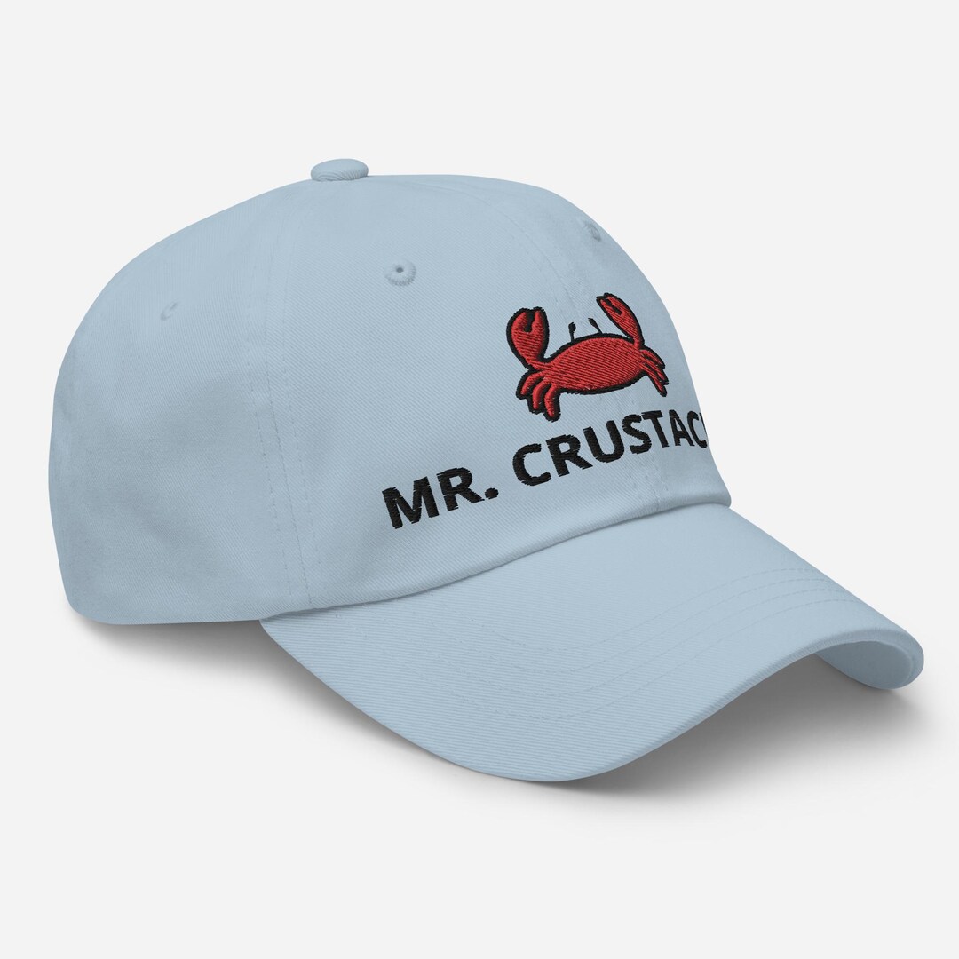 Cute Crab Dad Hat, Your Text/logo Personalized Embroidered Unisex Hat ...