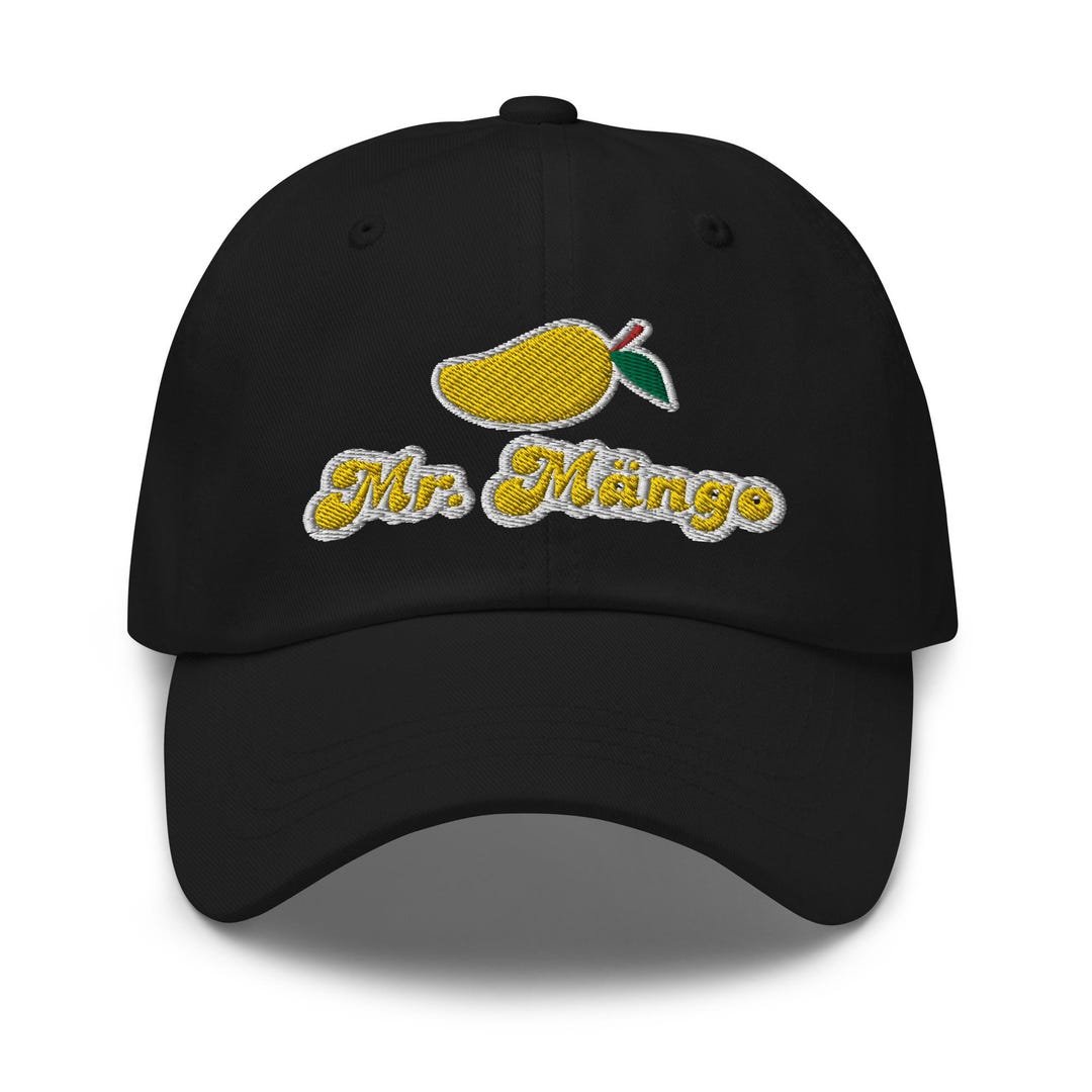 Mango Dad Hat, YOUR TEXT Personalized Embroidered Mango Unisex Hat ...