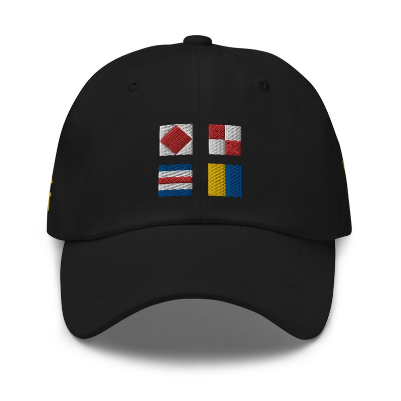 Nautical Flags Dad Hat, Gift for Sailor, Gift for Boaters, Skipper's ...