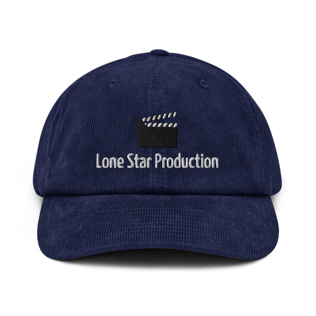 Clapper Board Corduroy Hat, YOUR TEXT Personalized Embroidered ...