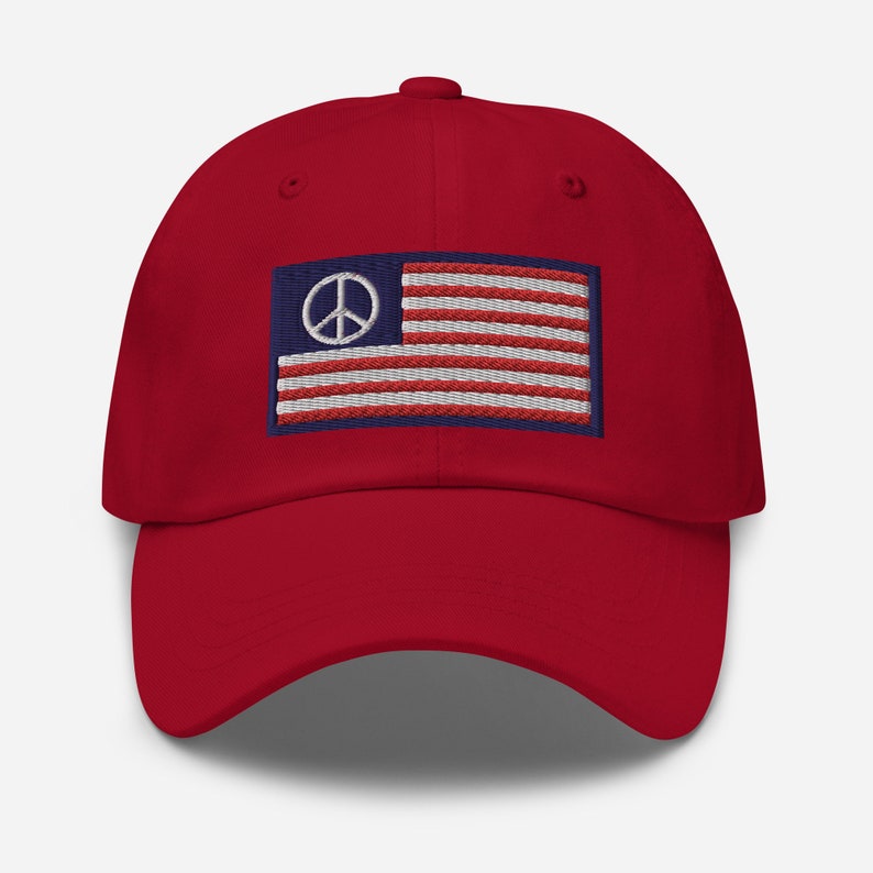 USA Peace Sign Flag Hat, USA Lovers, USA Peace Cap, Mens Hat, Womens ...