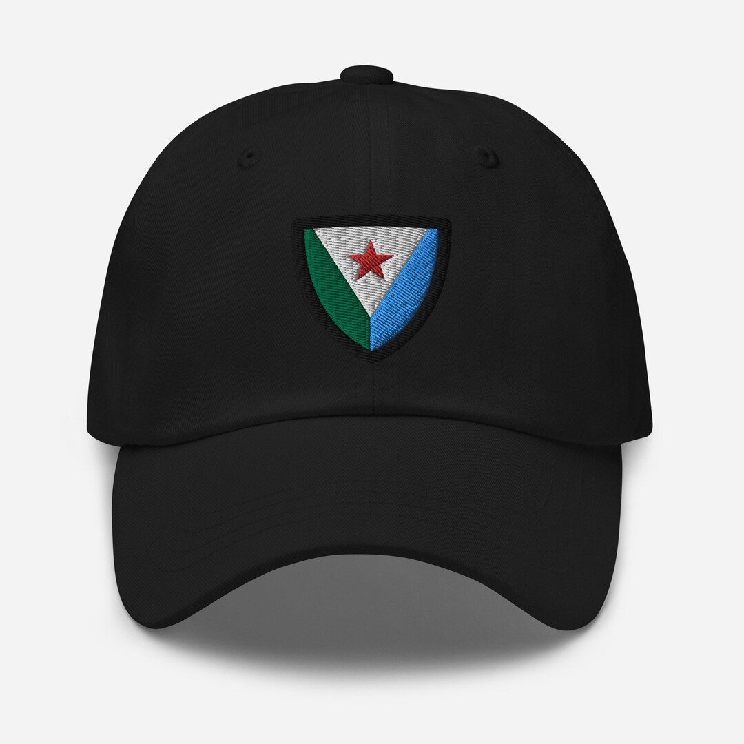 Djiboutian Dad-hat, Republic of Djibouti Embroidered Patch Flag, Djiboutian Pride Souvenir Gifts ...