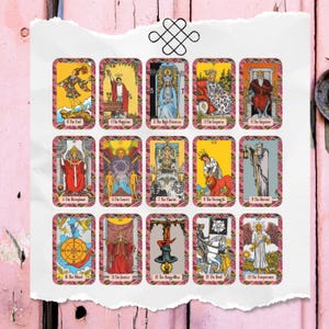 NEW Petit Tarot, 78 Cards, RWS Tarot, Travel Tarot, Classic Tarot, Pink ...