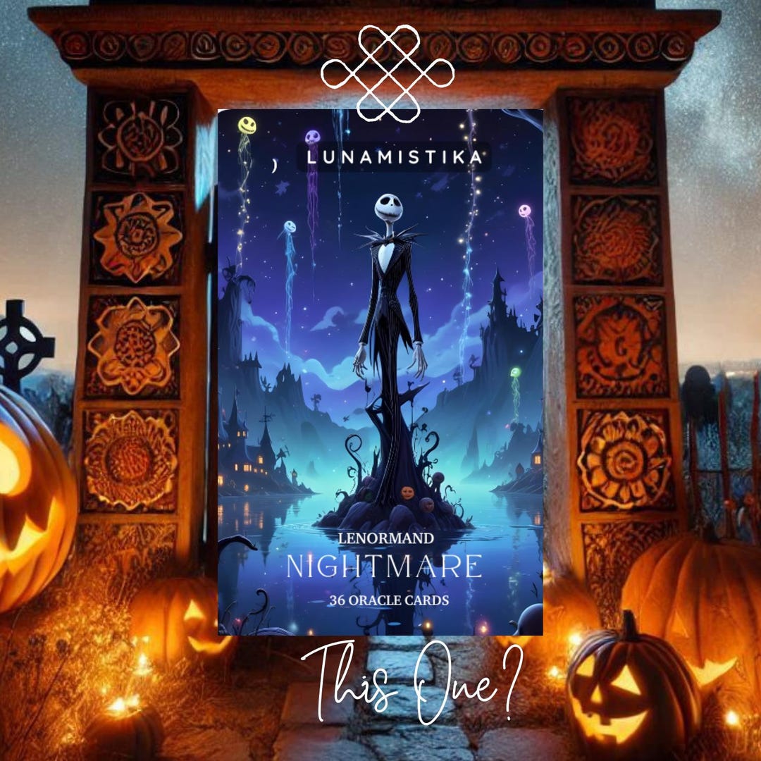 Nightmare Lenormand • 36-card Halloween Oracle Deck of Dark Poetry ...