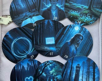 Round Oracle Card - Etsy