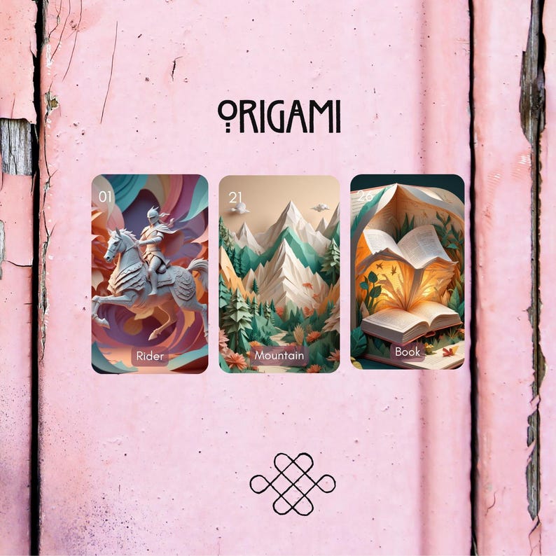 Lenormand Deck Origami – Japanese Paper Art Oracle Cards | Origami ...