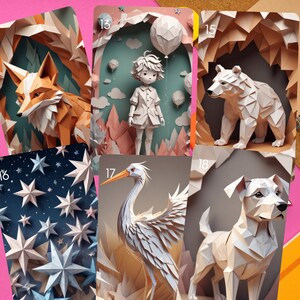 Origami Lenormand Oracle of 36 Cards Inspired by the Ancestral ...