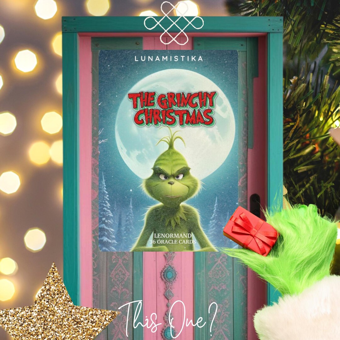 Grinchy Christmas Lenormand • 36-card Playful Christmas Oracle Deck - Etsy