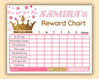 Crown Reward Chart - Etsy