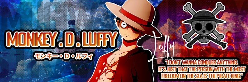 One Piece Luffy Digital Printable Bookmark/sticker | Etsy UK