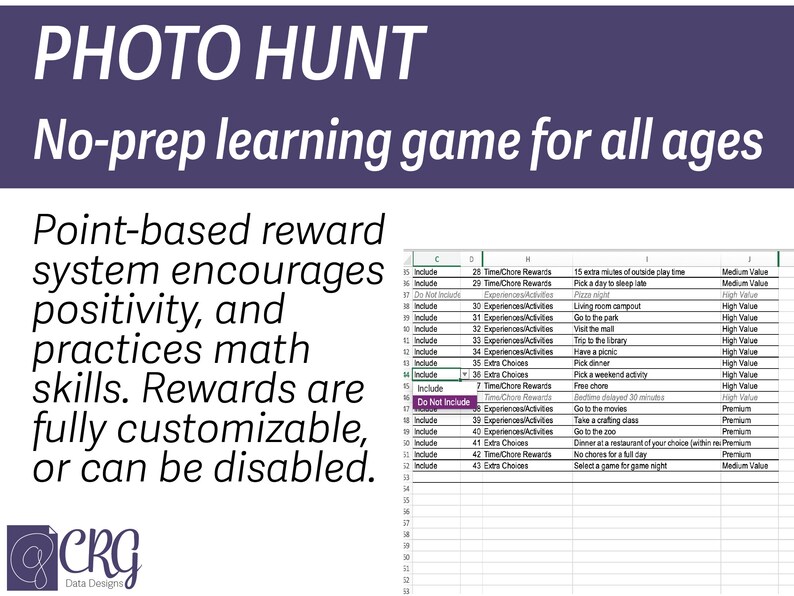 Photo Scavenger Hunt Game Learning, Creativity, Bonding - Etsy