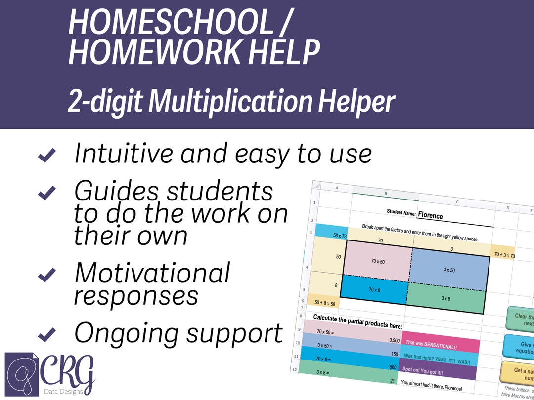 Multiplication Helper | Microsoft Excel | Home School / Homework Help ...