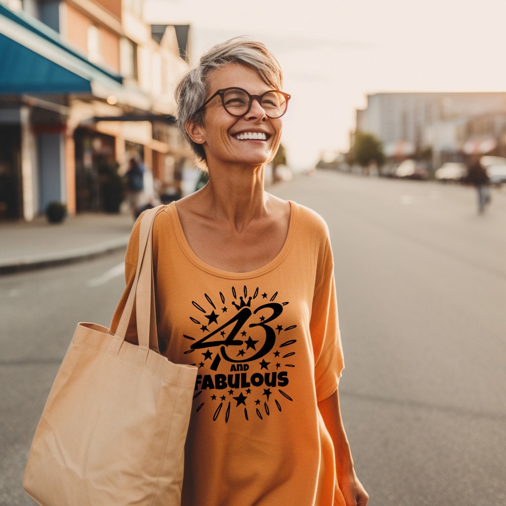 43 and Fabulous SVG, PNG, JPG Files - Ideal 43rd Birthday Present for ...