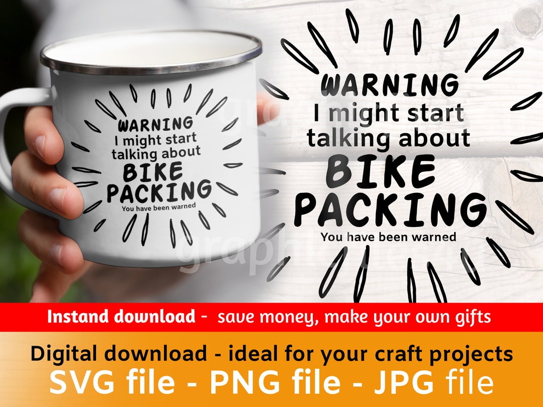 Bike Packing Svg, Png, Jpg Digital Files, Make Your Own Bike Packing ...