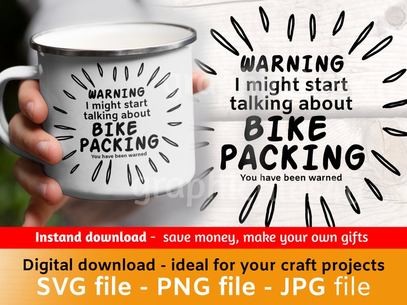 Bike Packing Svg, Png, Jpg Digital Files, Make Your Own Bike Packing ...