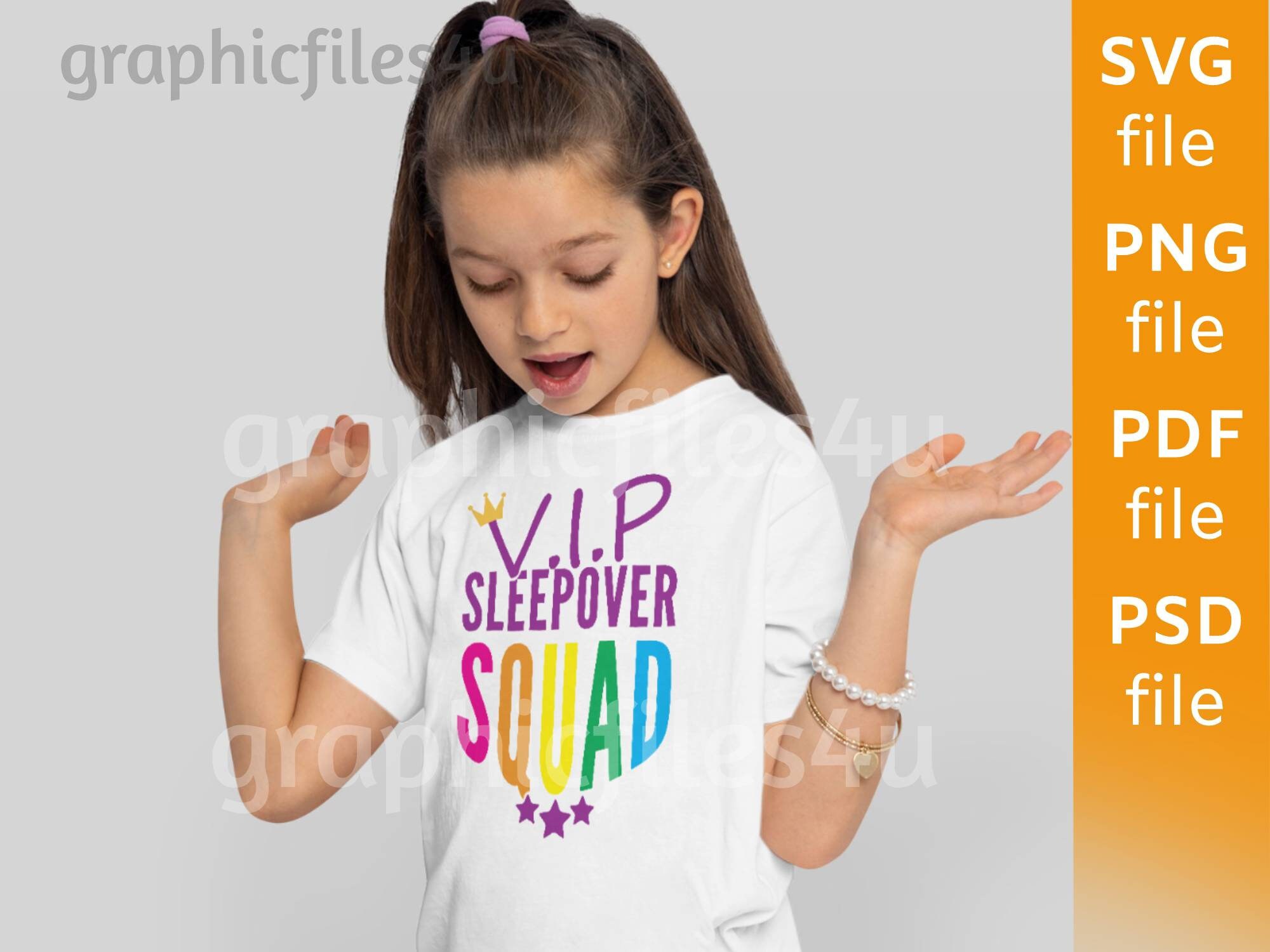 Sleepover Squad Svg, Sleepover Gift, Sleepover Svg, Slumber Party Squad ...