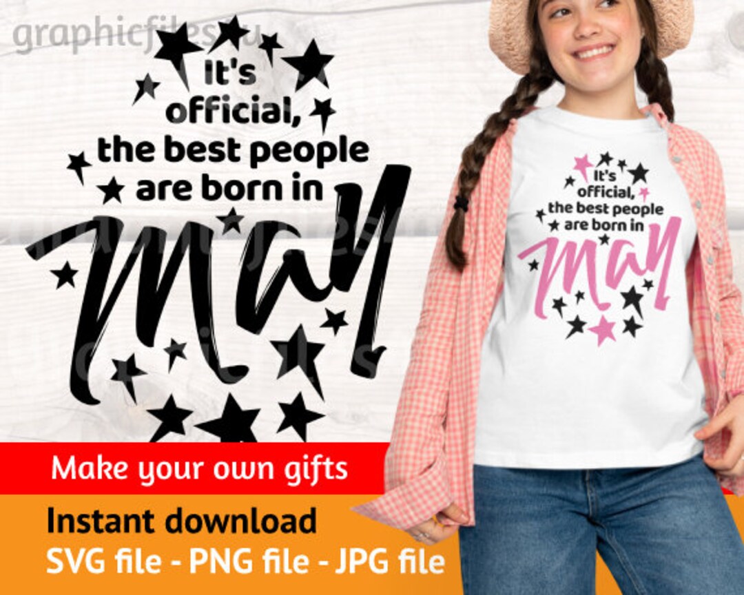 May Birthday Svg - May Birthday Gifts, Svg, Png, Jpg - May Birthday ...