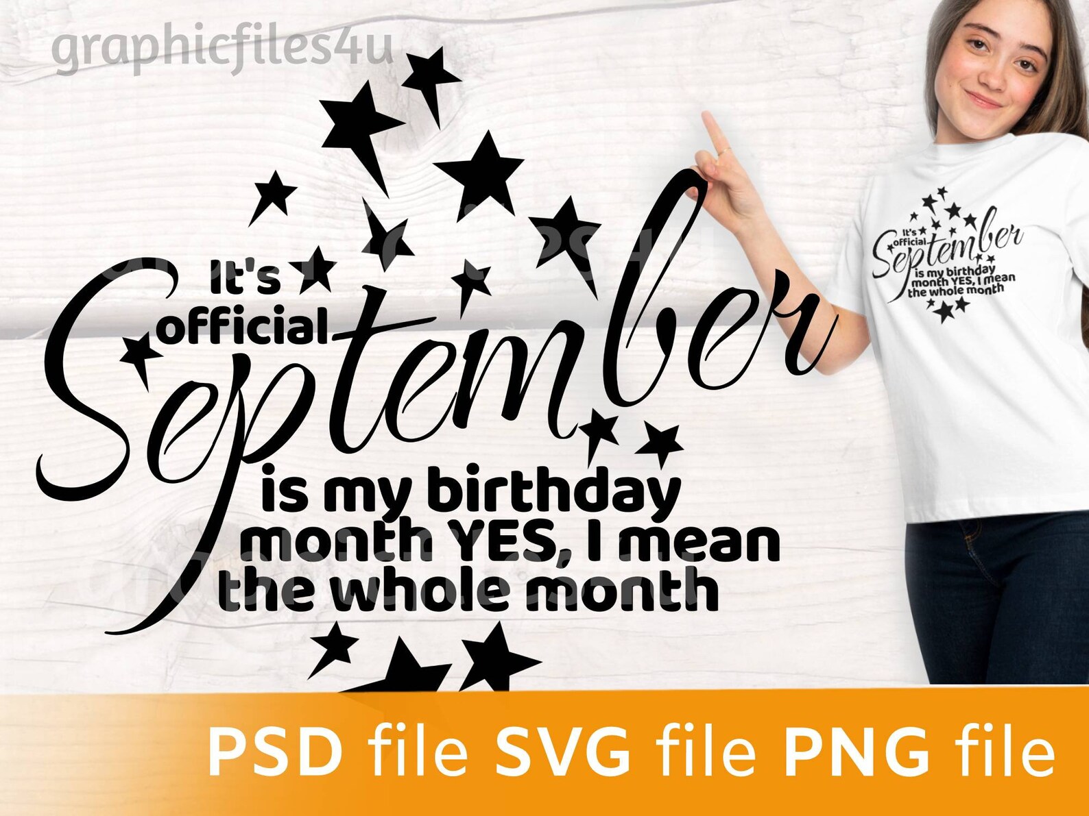 September is My Birthday Yes the Whole Month Svg Png - Etsy