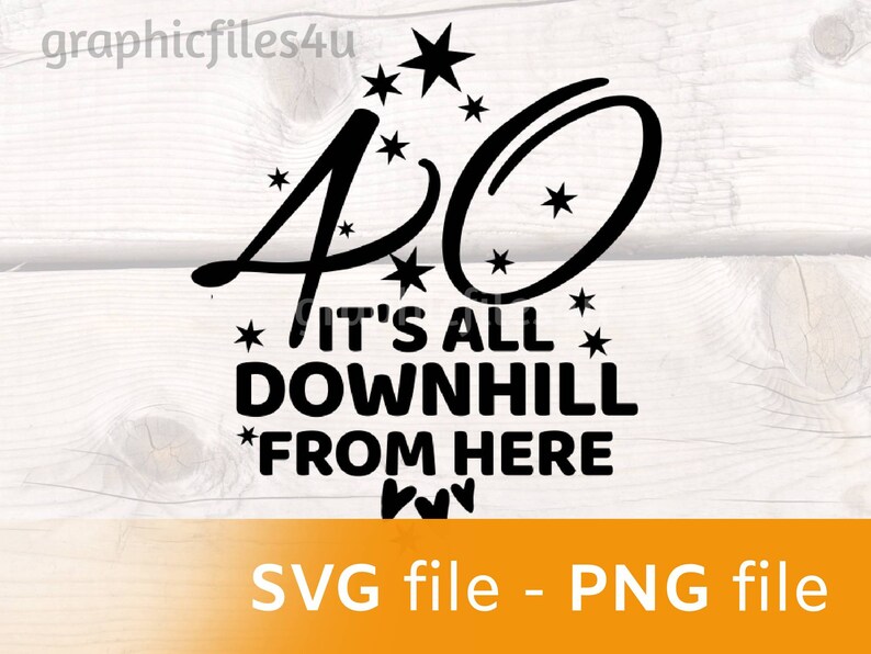 Funny 40th Birthday SVG PNG 40 Birthday Digital Files - Etsy