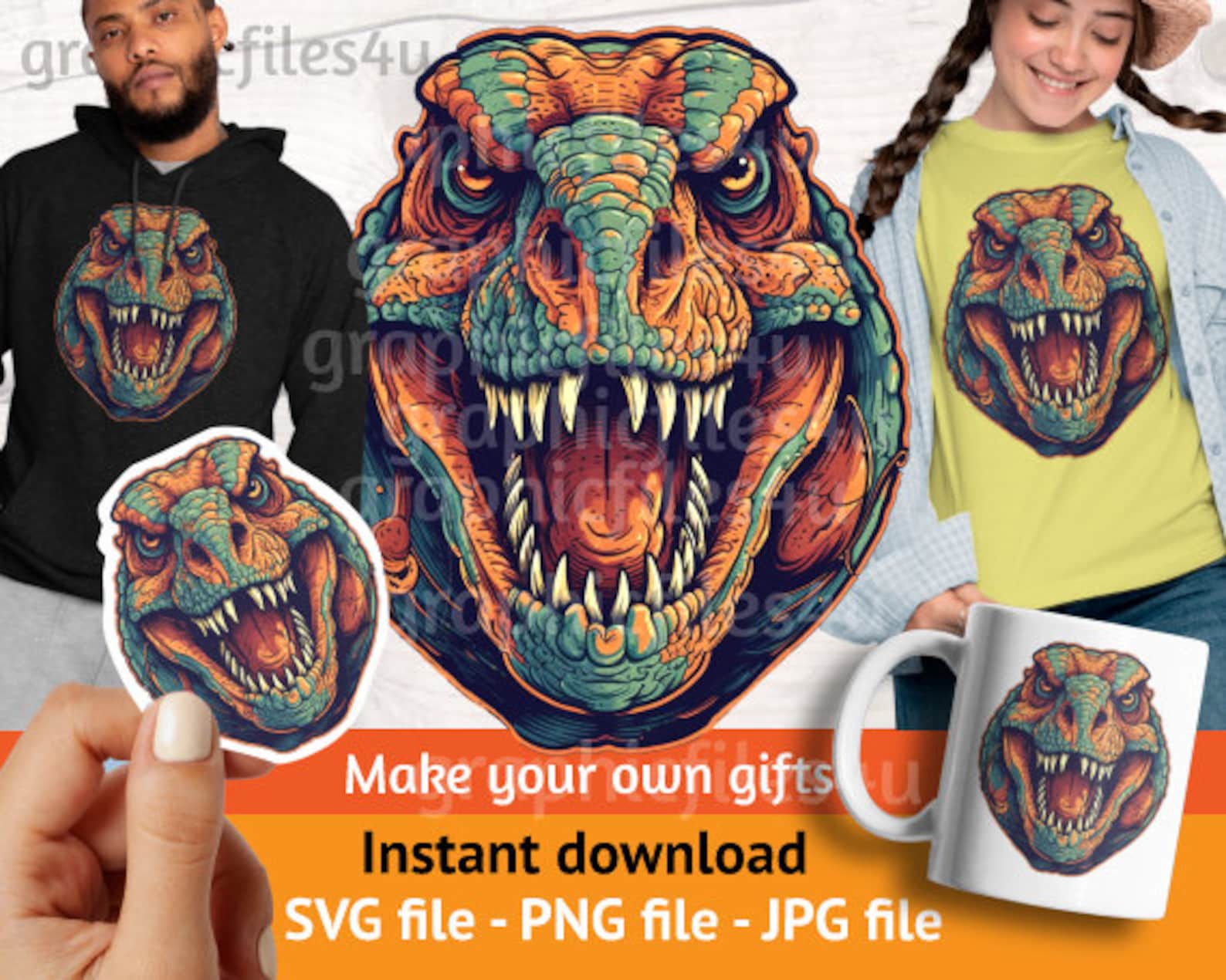 T-rex Svg, T-rex Png, Dinosaur Clip Art, Tyrannosaurus Rex Clipart, T ...
