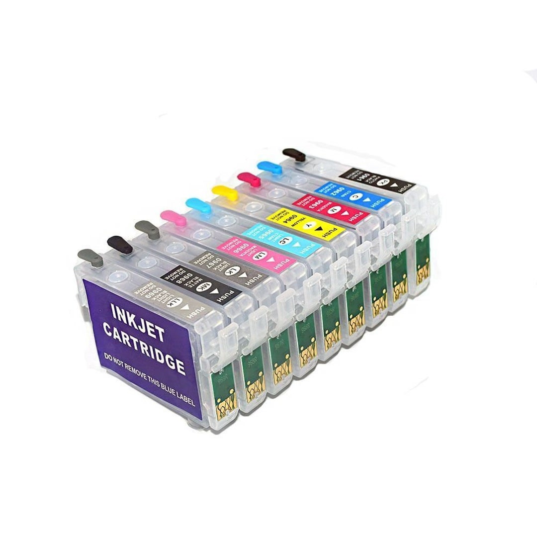 For Epson Stylus Photo R2880 Printer Empty Refillable Ink Cartridge ...